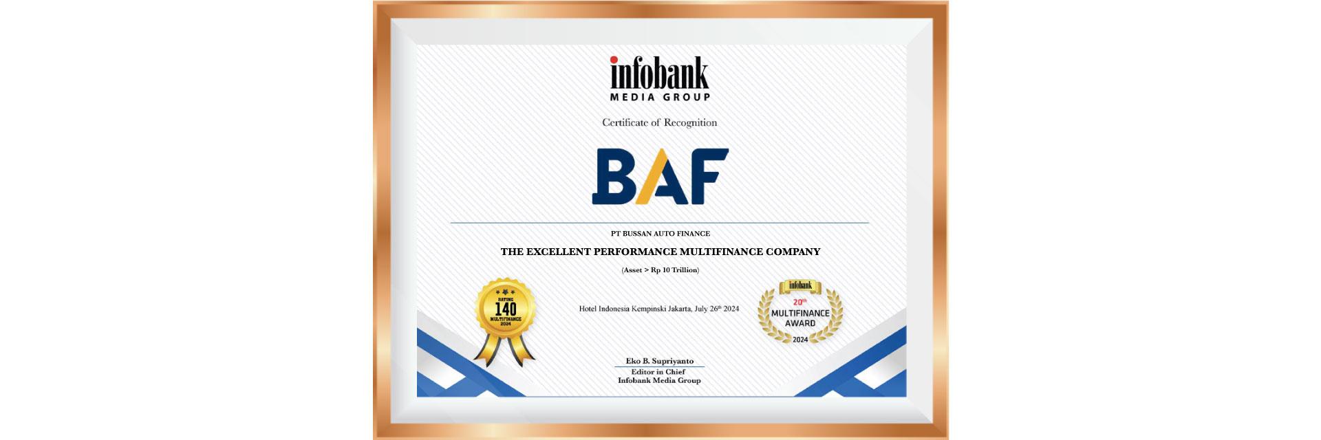 Infobank 20th Multifinance Awards 2024